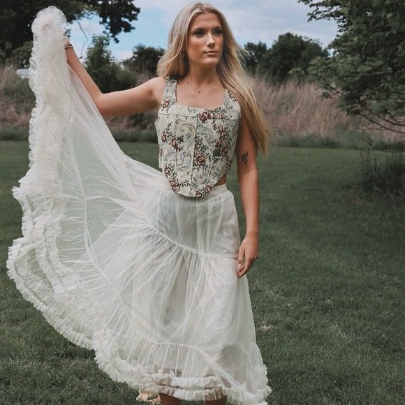 Skirts | New Bohemian Tiered Crescendo Long Lace Maxi Skirt | Poshmark
